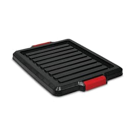 Heavy Duty Latch Storage Container Lid, Pack of Six • Black - Marketlab