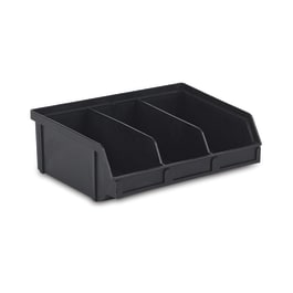 ESD Organizer Bin with Molded in Divider, 8.8"W x 6.6"D x 2.9"H | Marketlab