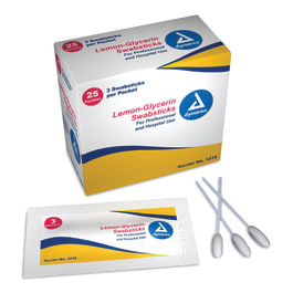 Lemon Glycerin Swab 50/PK | Hopkins Medical Products