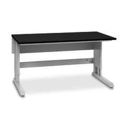 Manual-Adjustable Phenolic Lab Table, 48"W x 30"D x 26.62"–44.34"H ...
