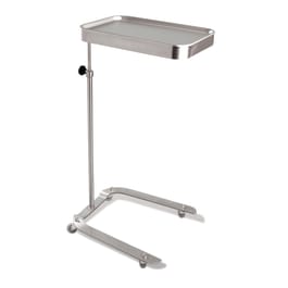 Hand-Operated Stainless Steel Mayo Stand with Standard-Size Tray ...
