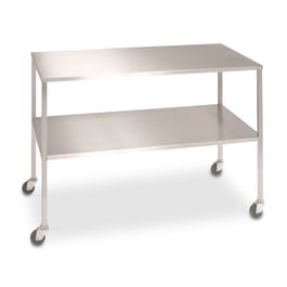 Stainless Steel Instrument Table with Shelf - Marketlab