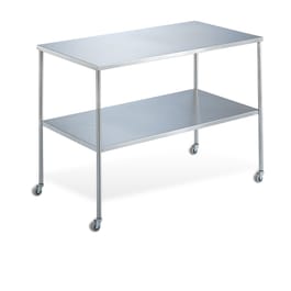 Stainless Steel Instrument Table with Shelf - Marketlab