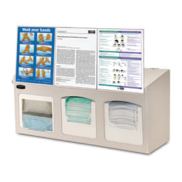 Bowman ABS Triple Surgical Mask Dispenser with Three Sign Holders ...