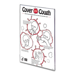 Bowman PETG Portrait Sign Holder for Isolation Stations - Marketlab